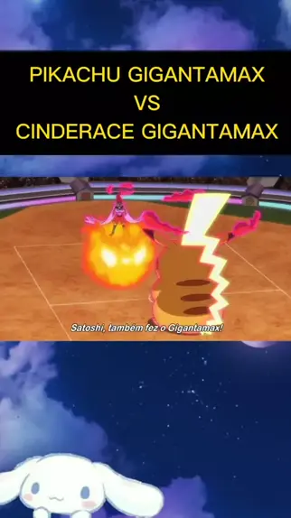Pokémon Journeys: Pikachu Gigantamax VS Cinderace Gigantamax