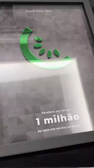 Experiência de receber placa de 1M da Kiwify! 🎉
