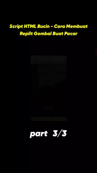 Script HTML Bucin - Cara Membuat Replit Gombal Bua ...| Kwai