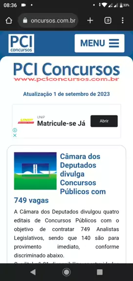 como baixar provas e gabaritos pelo site PCI CONCU ...| Kwai